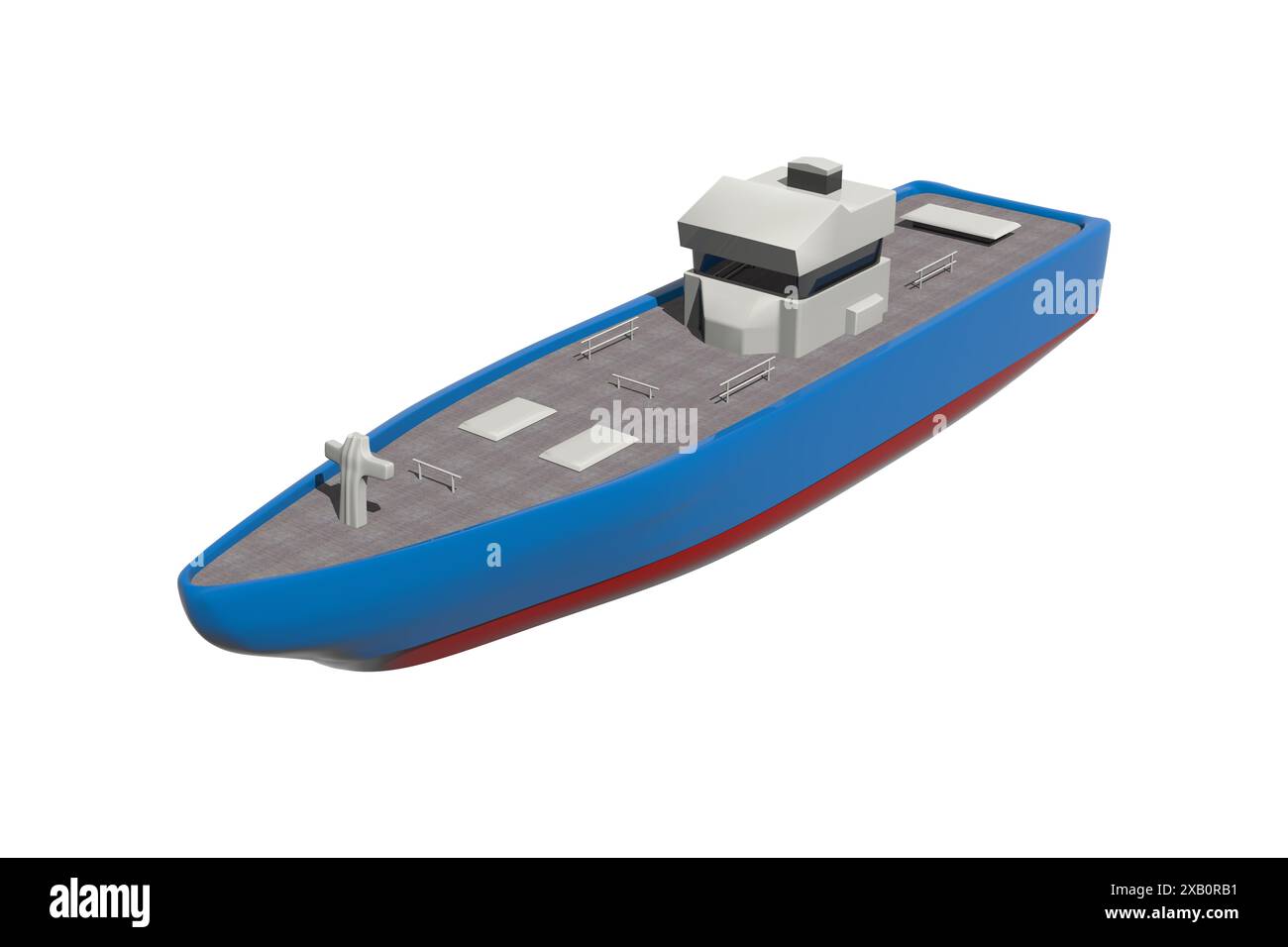 White boat on blue Cut Out Stock Images & Pictures - Alamy