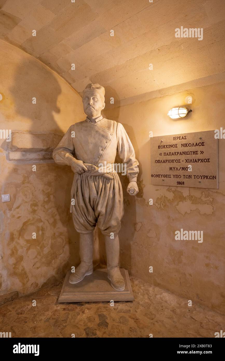 Greece crete chania church statue hi-res stock photography and images ...