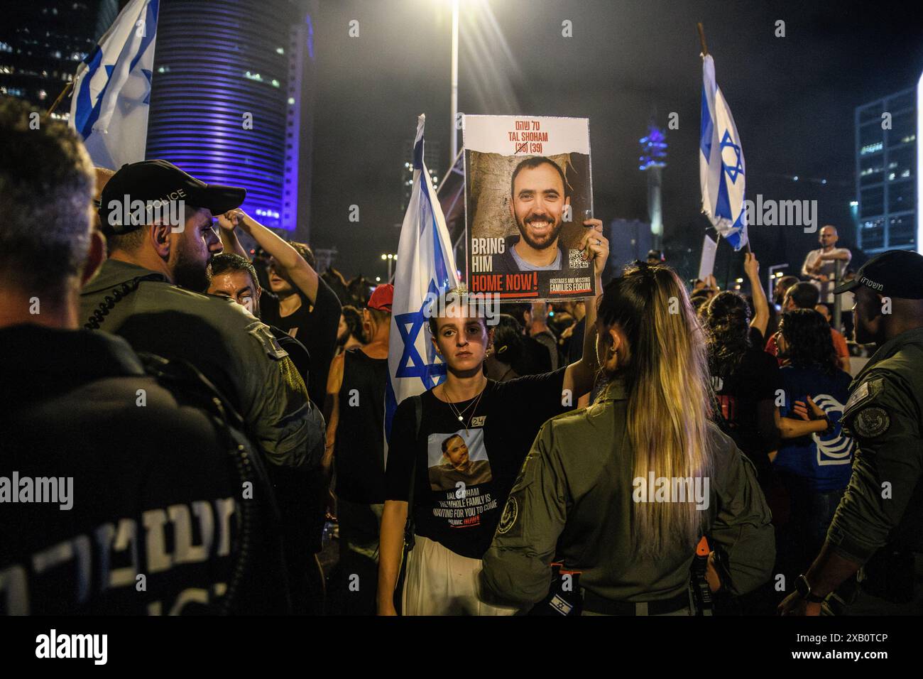 Tel Aviv, Israel. 08th June, 2024. Ella Havron, a family member of ...