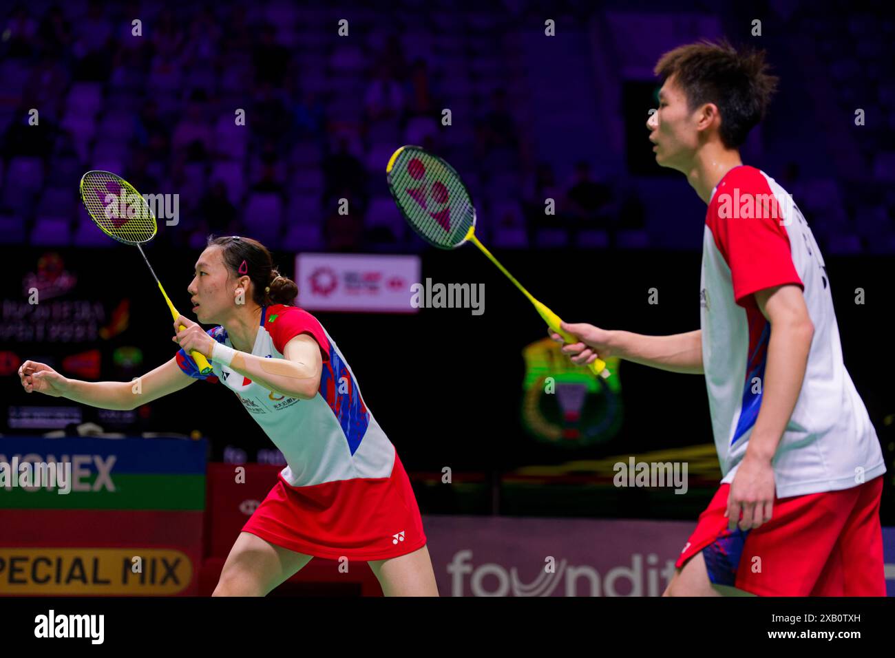 Jakarta, Indonesia. 09th June, 2024. WEI Ya Xin (L) and JIANG Zhen Bang ...