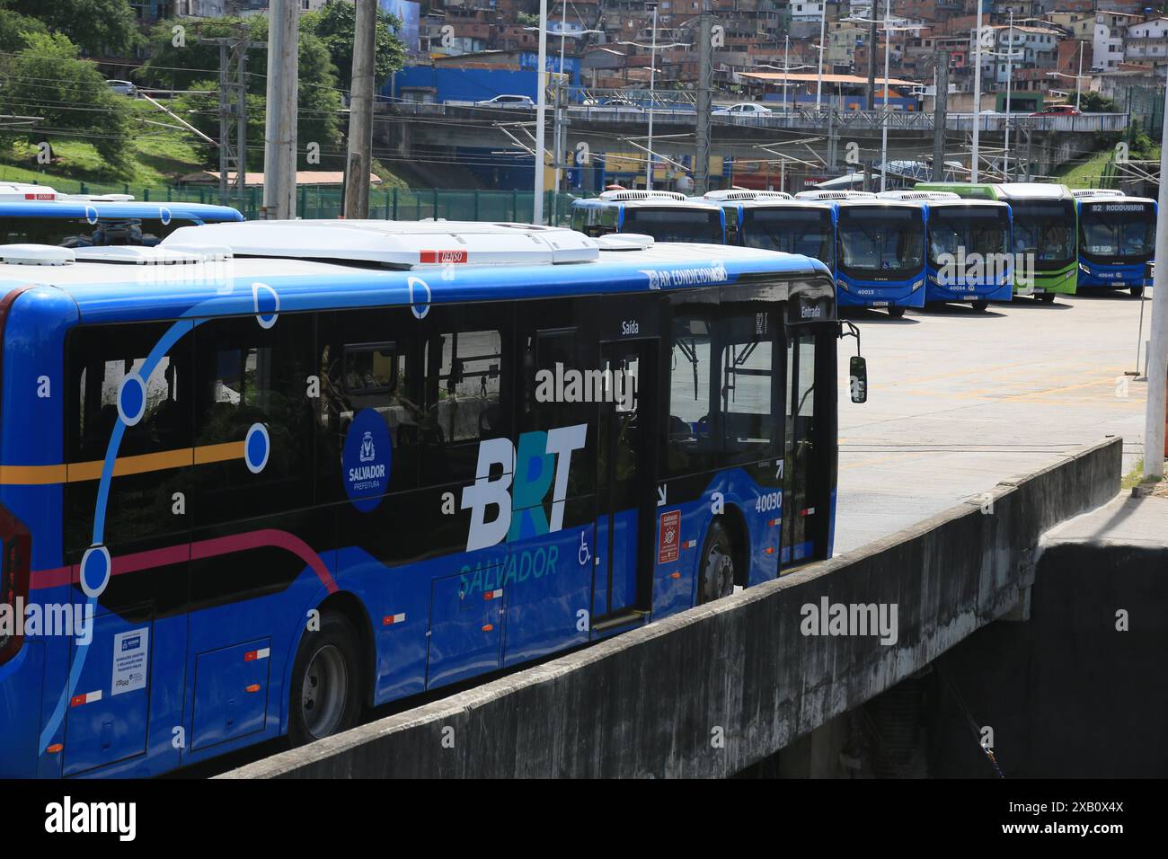 brt transport system in salvador salvador, bahia, brazil - outobro 24 ...