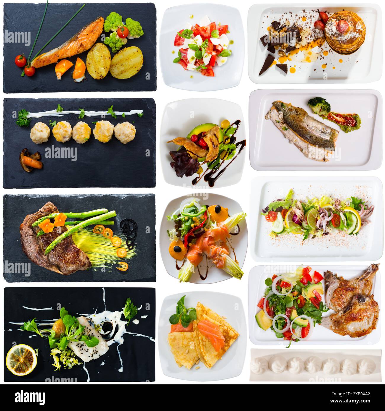 Collection of various dishes Stock Photo - Alamy