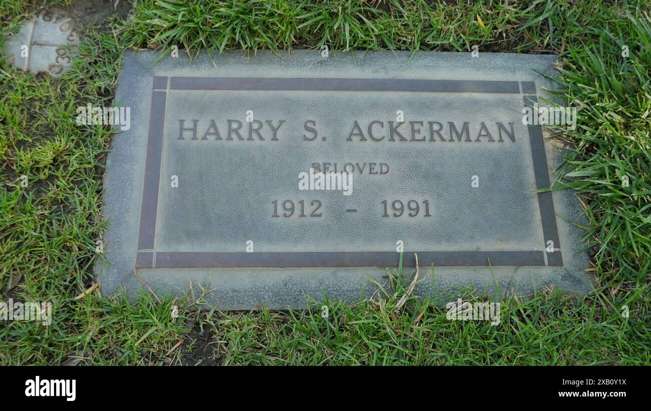 Los Angeles, California, USA 6th June 2024 Television Producer Harry Stephen Ackerman Grave in ...