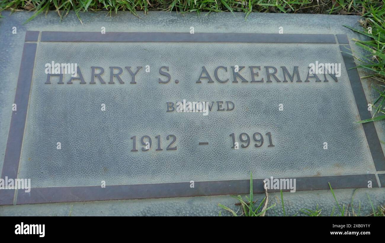 Los Angeles, California, USA 6th June 2024 Television Producer Harry Stephen Ackerman Grave in ...