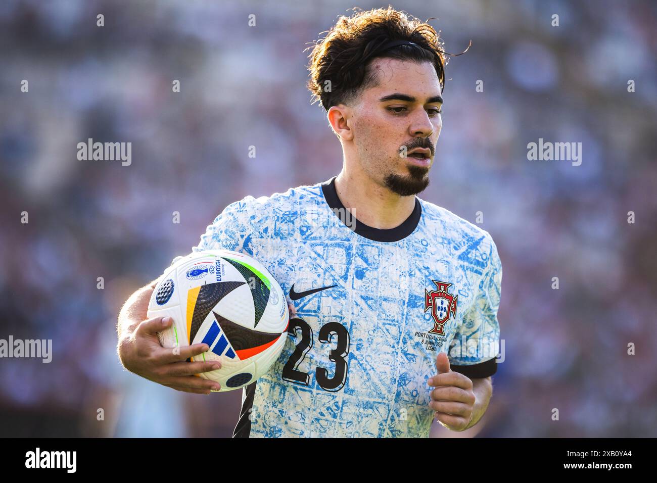 Lisbon, Portugal. 08th June, 2024. Vítor Machado Ferreira, known as Vitinha of Portugal in ...