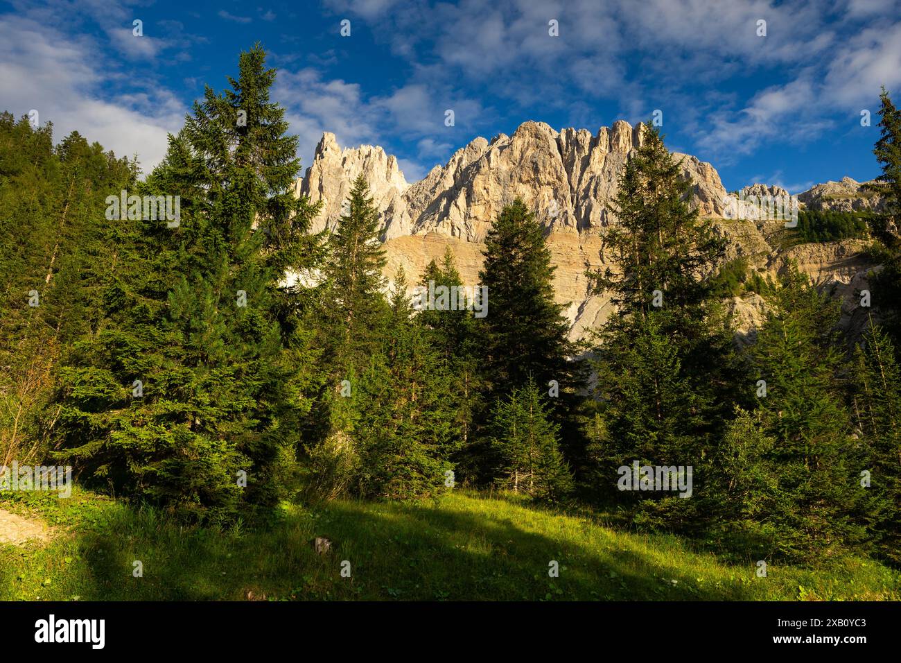 Hiking through Dolomite Mountains Stock Photo - Alamy