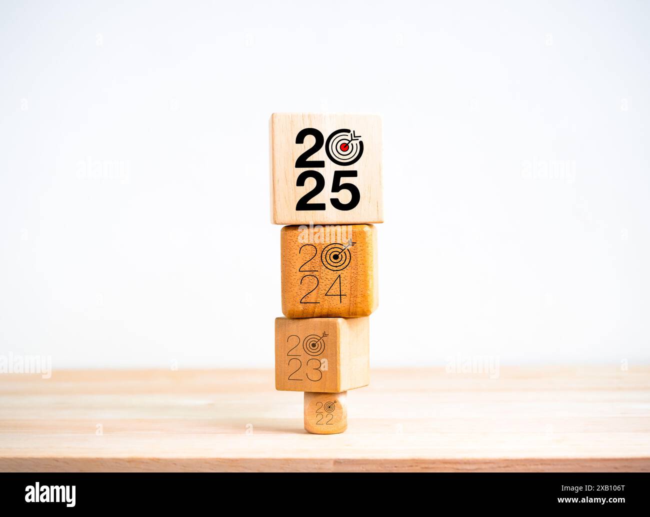 2025 of business goal and success banner concept. 2025, 2024, 2023 ...