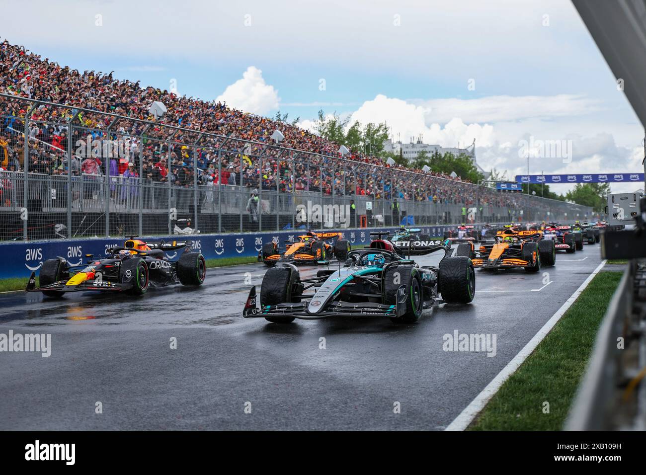 Montreal, Canada. 9th June, 2024. Racers start during the 2024 Canada ...