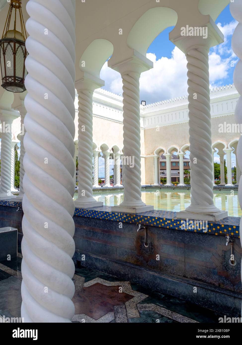 Ablution area of Omar Ali Saifuddien Mosque, named after the 28th ...