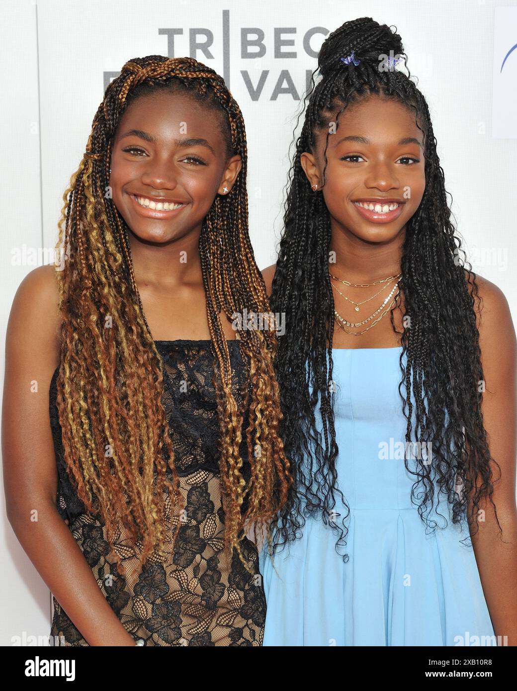 New York, USA. 09th June, 2024. L-R: Aiden Price and Amari Price attend ...