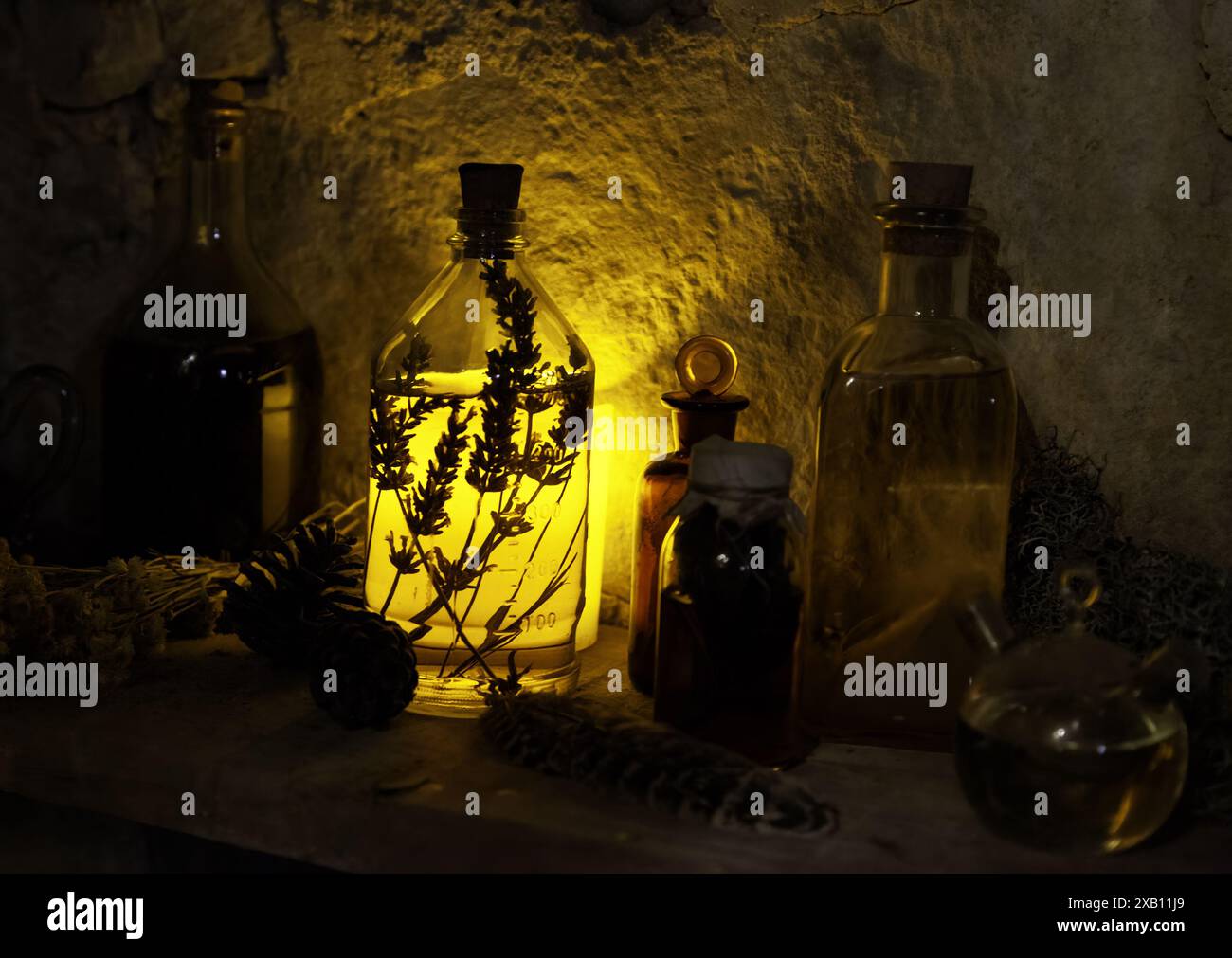 Altar detail for satanic and black magic rituals Stock Photo - Alamy