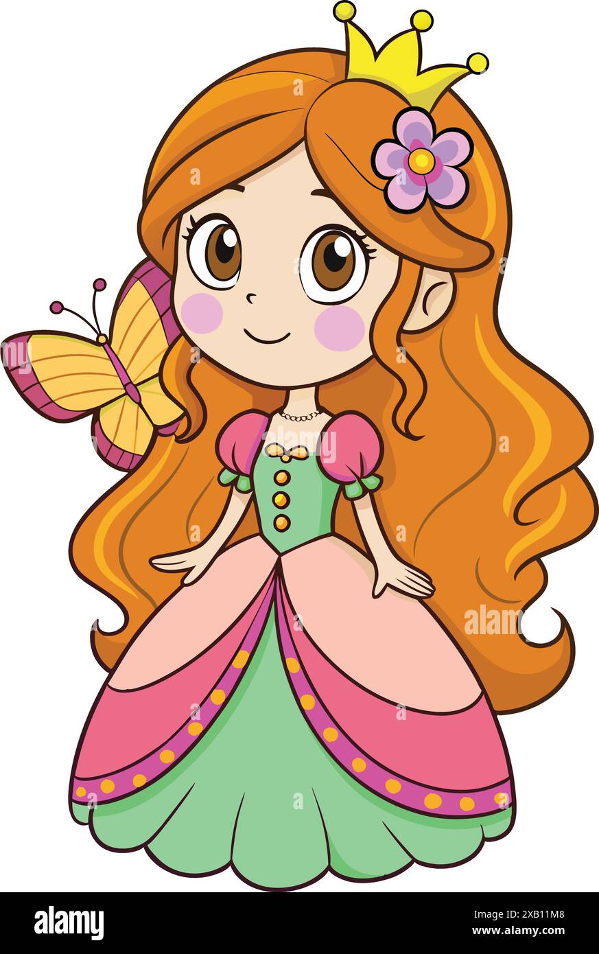 Princess inspired clothing Stock Vector Images - Alamy