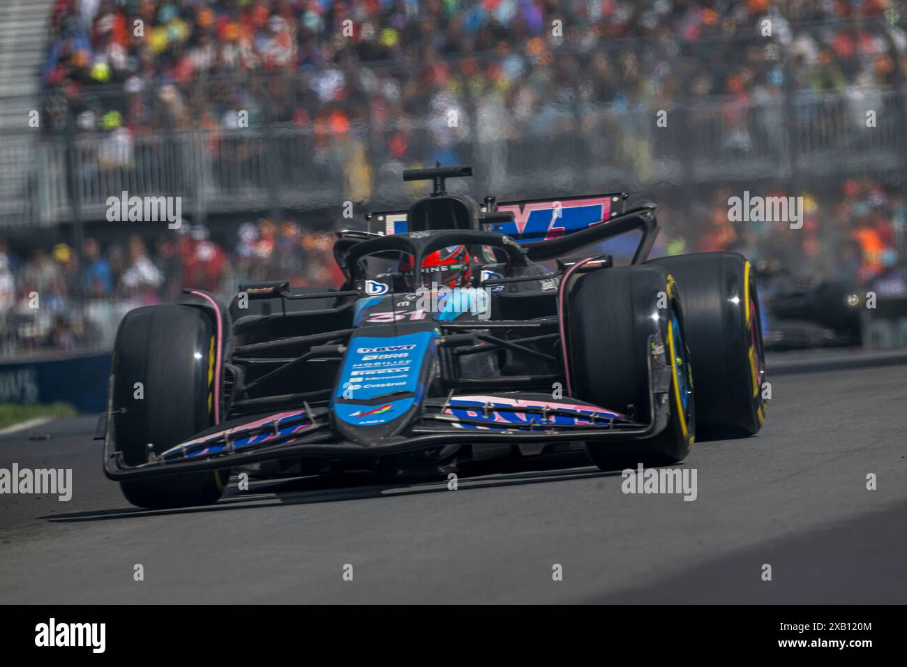 Montreal, Canada, June 09, Esteban Ocon, from France competes for ...