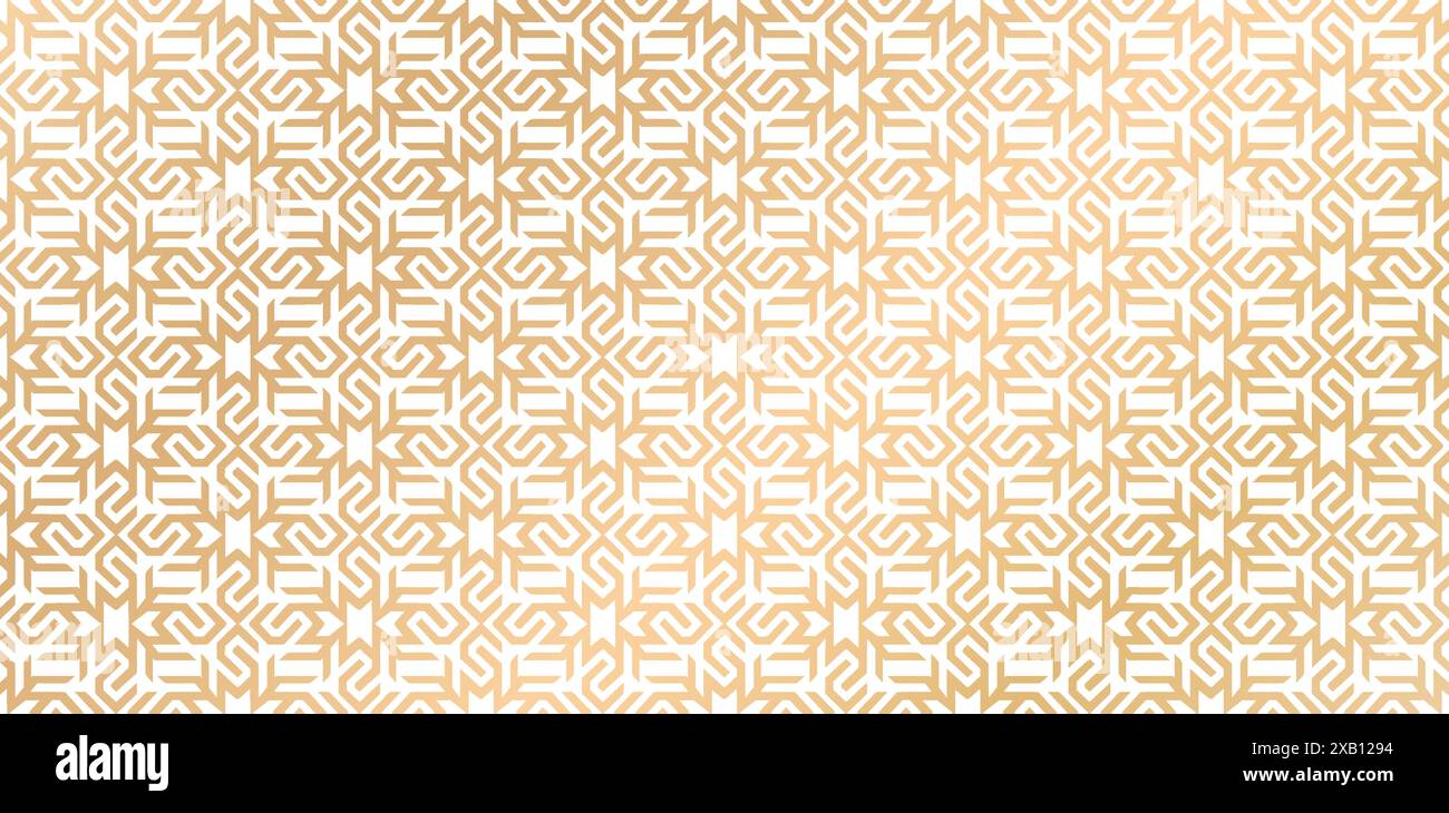 modern geometric vector designs seamless pattern illustration golden colors isolated white ...