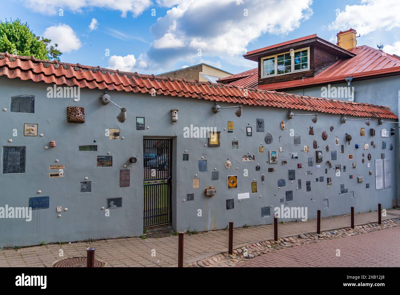 Literatu Street in the Old Town of Vilnius, Lithuania Stock Photo - Alamy