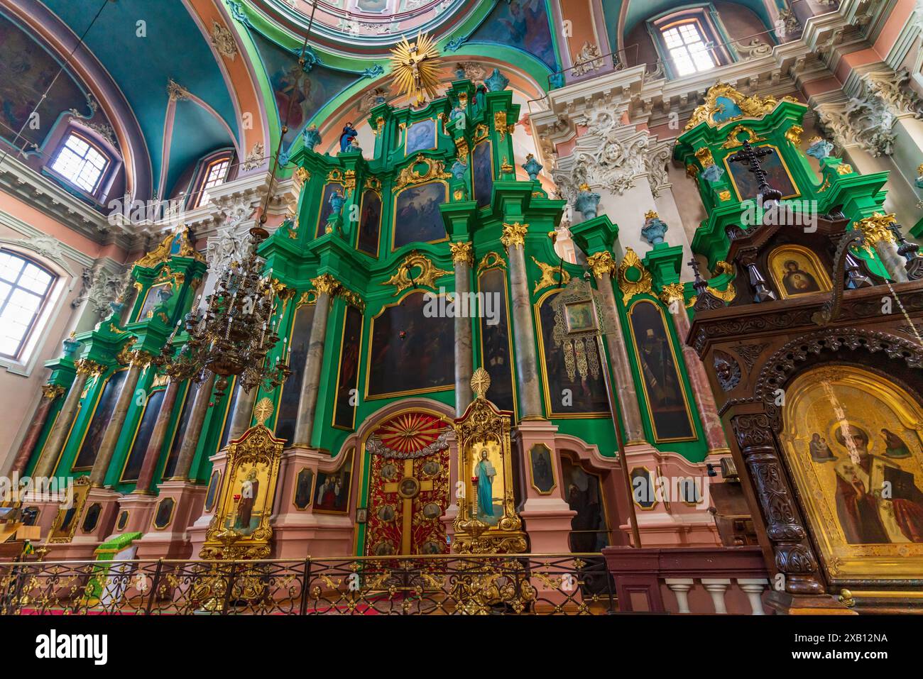 Interior orthodox cathedral holy spirit hi-res stock photography and ...