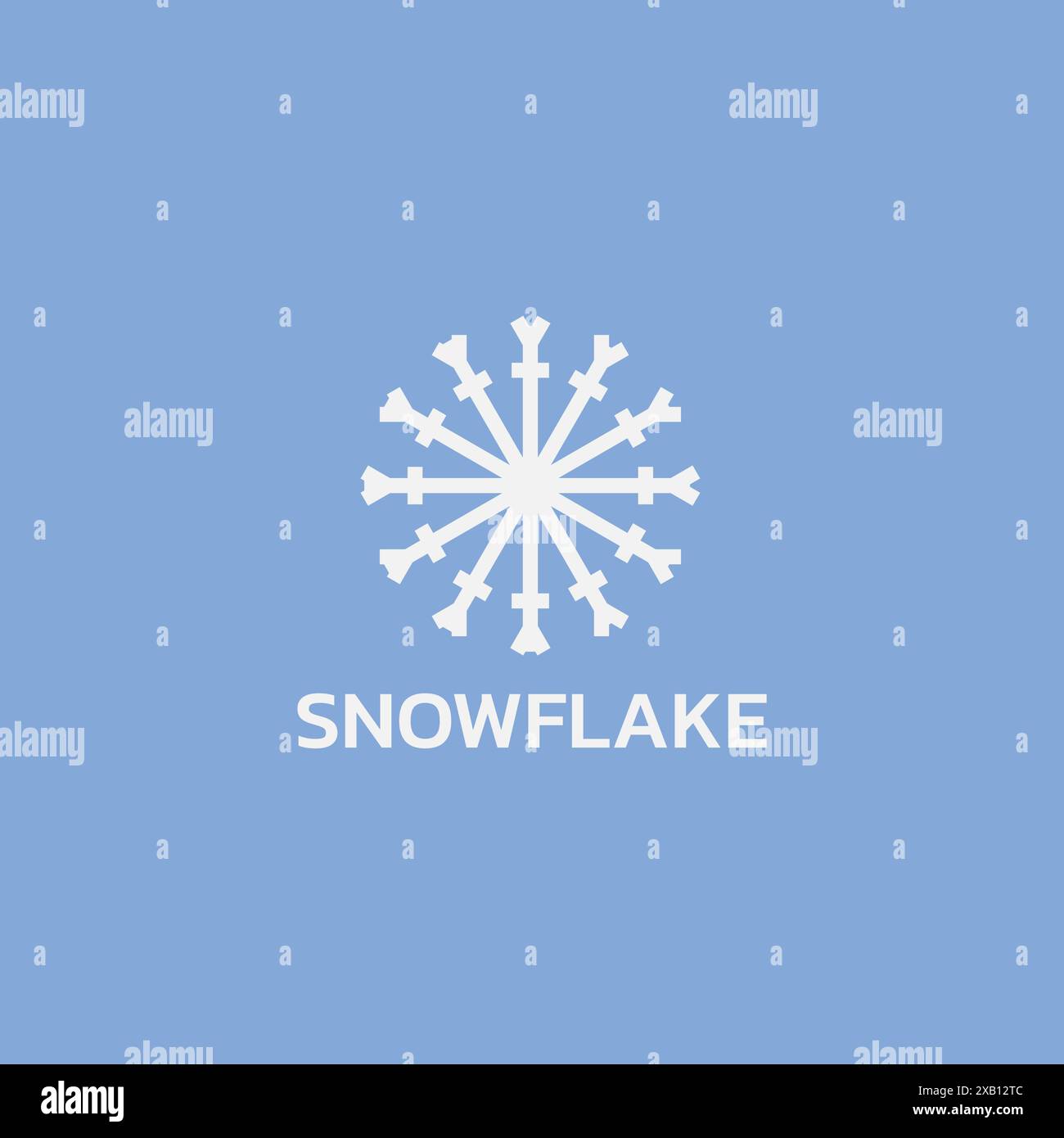 Snowflake logo Stock Vector Images - Alamy