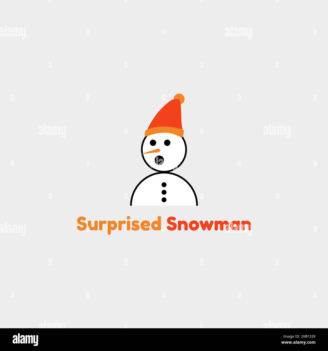 Man with snowman Stock Vector Images - Alamy