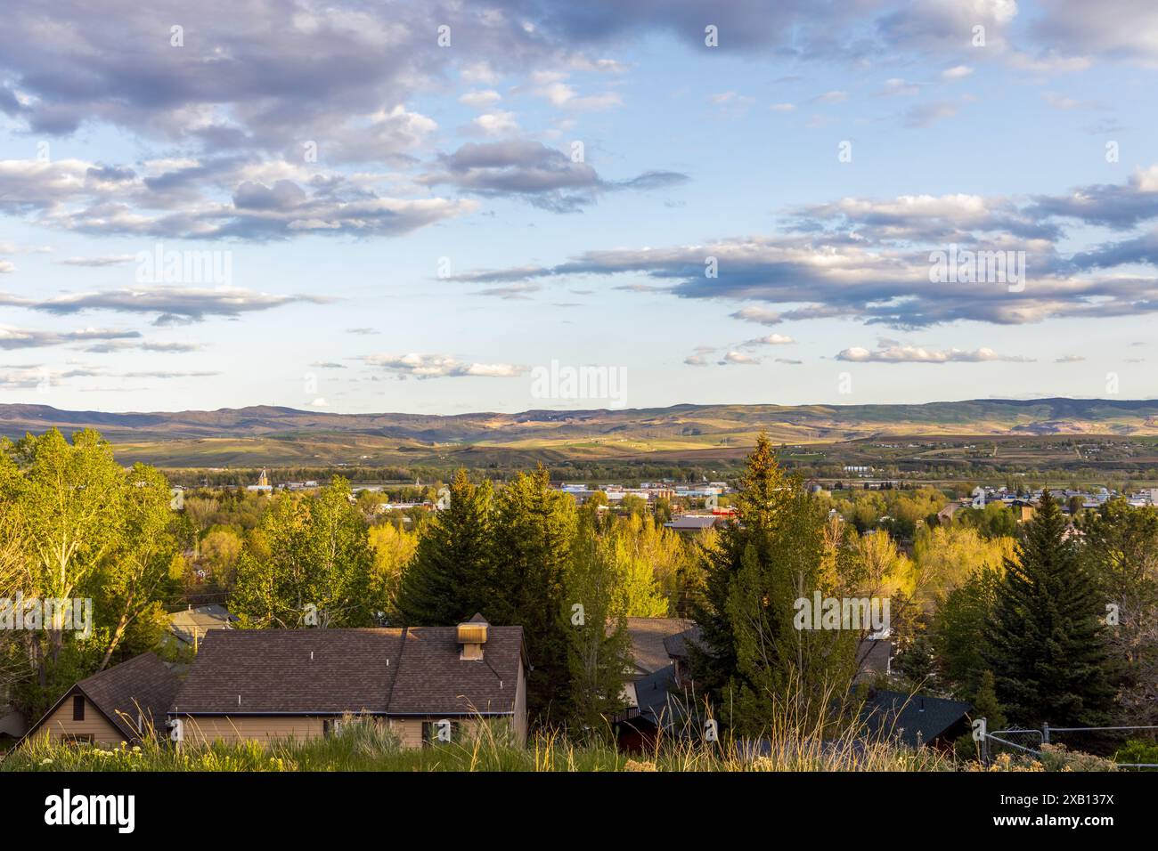 Aerial View of Craig Town, Colorado, in the spring Stock Photo - Alamy