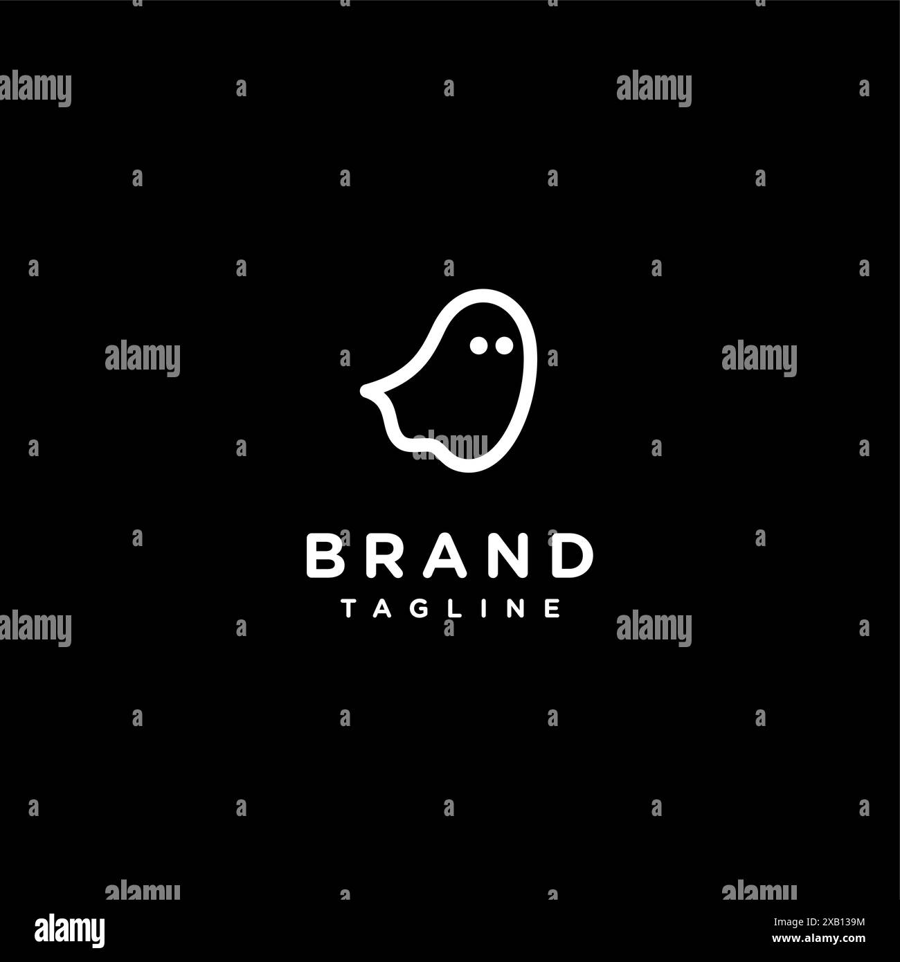 Cute Little Ghost Icons Flying Looking For People. Simple Fun Flying ...