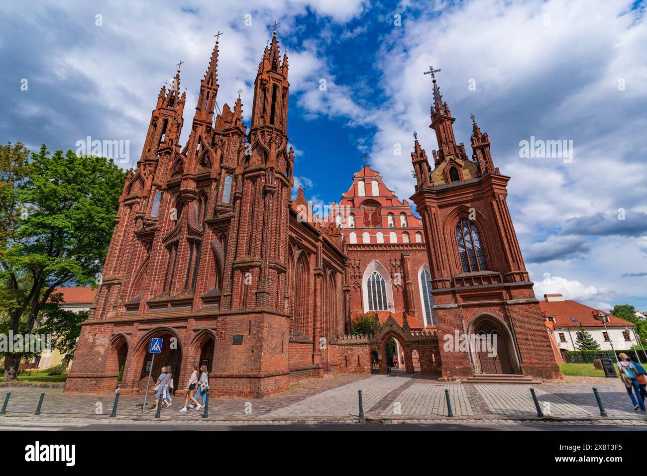 St. Anne's Church in Vilnius, Lithuania Stock Photo - Alamy