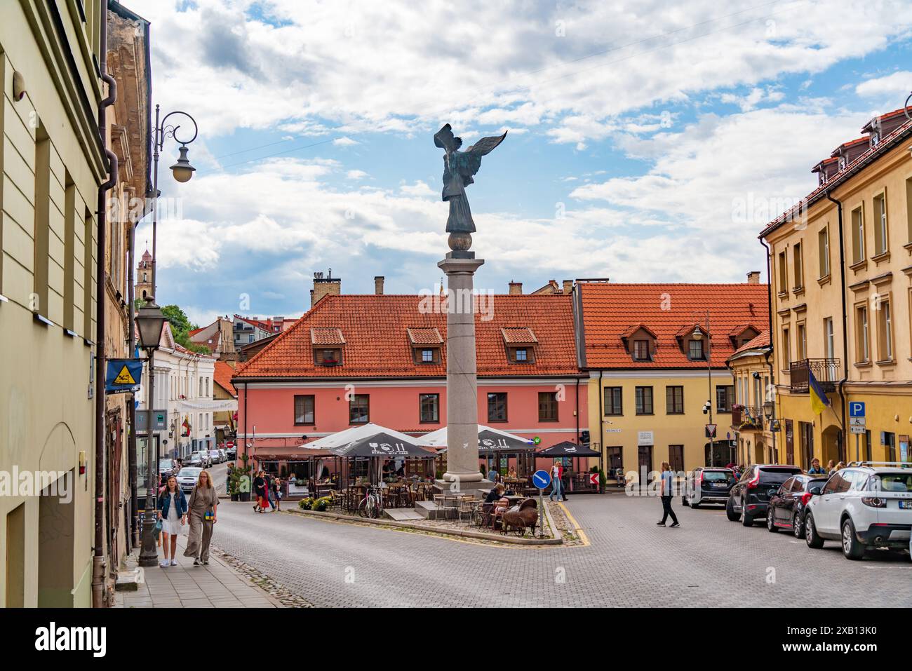Uzupis, an artist neighborhood in Vilnius, Lithuania Stock Photo - Alamy