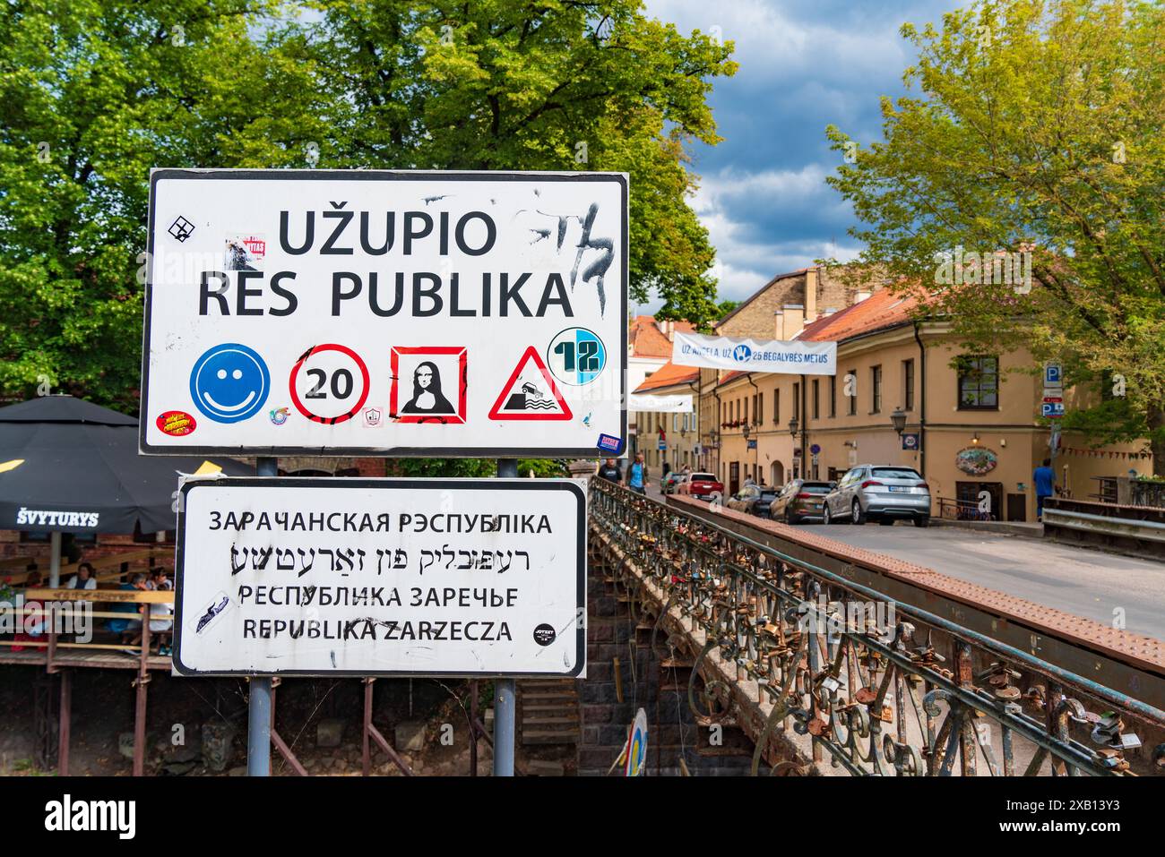 Sign of the Republic of Uzupis in Vilnius, Lithuania Stock Photo - Alamy
