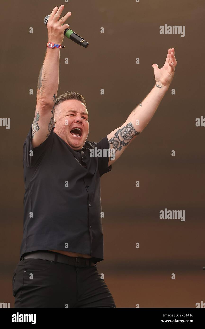 Nuremberg, Germany. 09th June, 2024. Singer Ken Casey performs with the ...