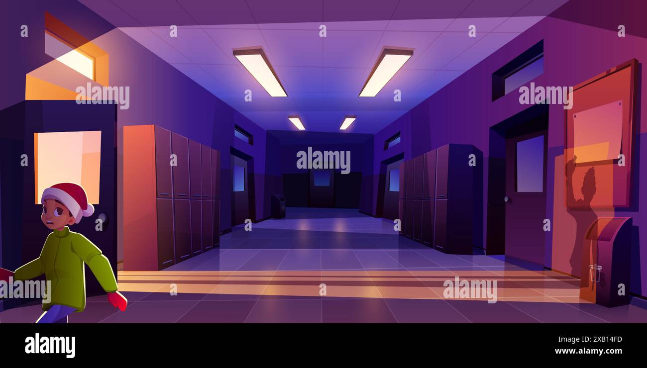 High school hallway walking Stock Vector Images - Alamy