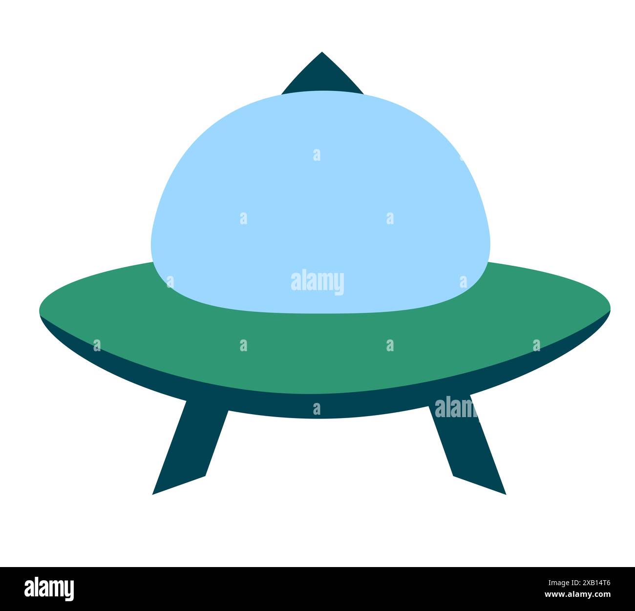 Alien spaceship, spacecrafts and UFO. Cosmic ship in form saucer for ...