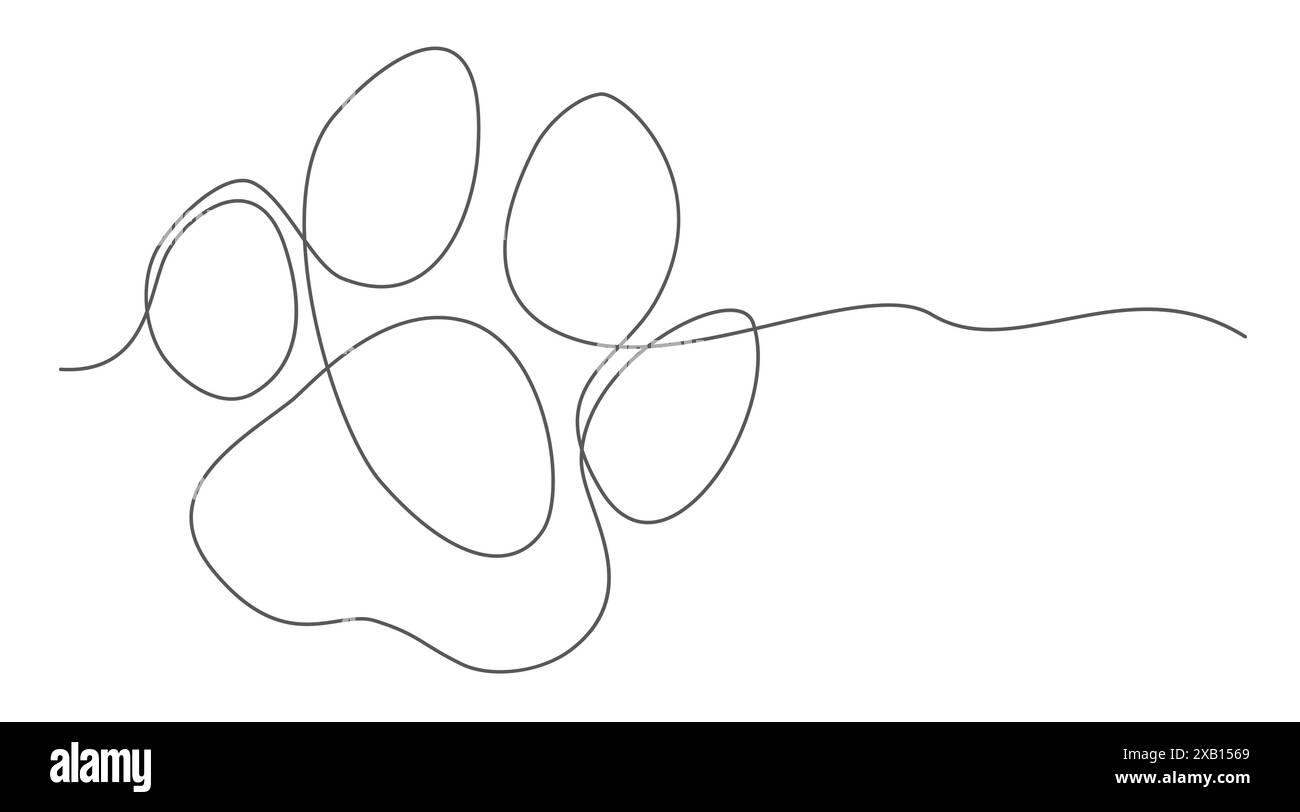 Dog cat one line Stock Vector Images - Alamy
