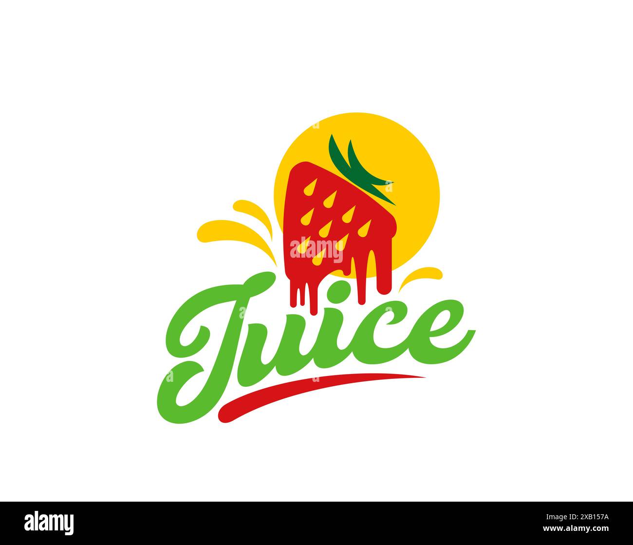 Strawberry in shape circle Stock Vector Images - Alamy