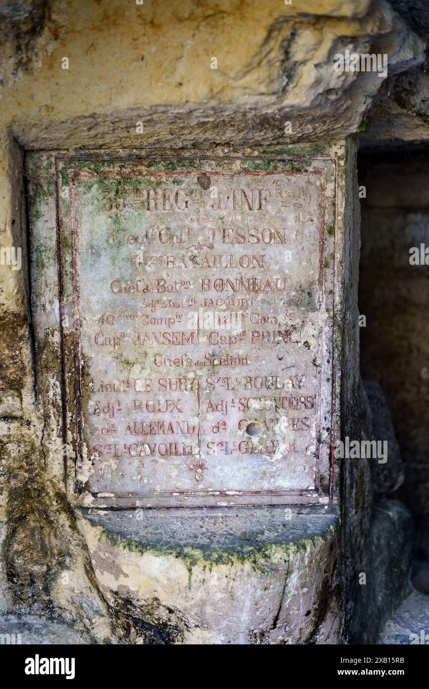 Limestone quarries converted for military use during the First World ...