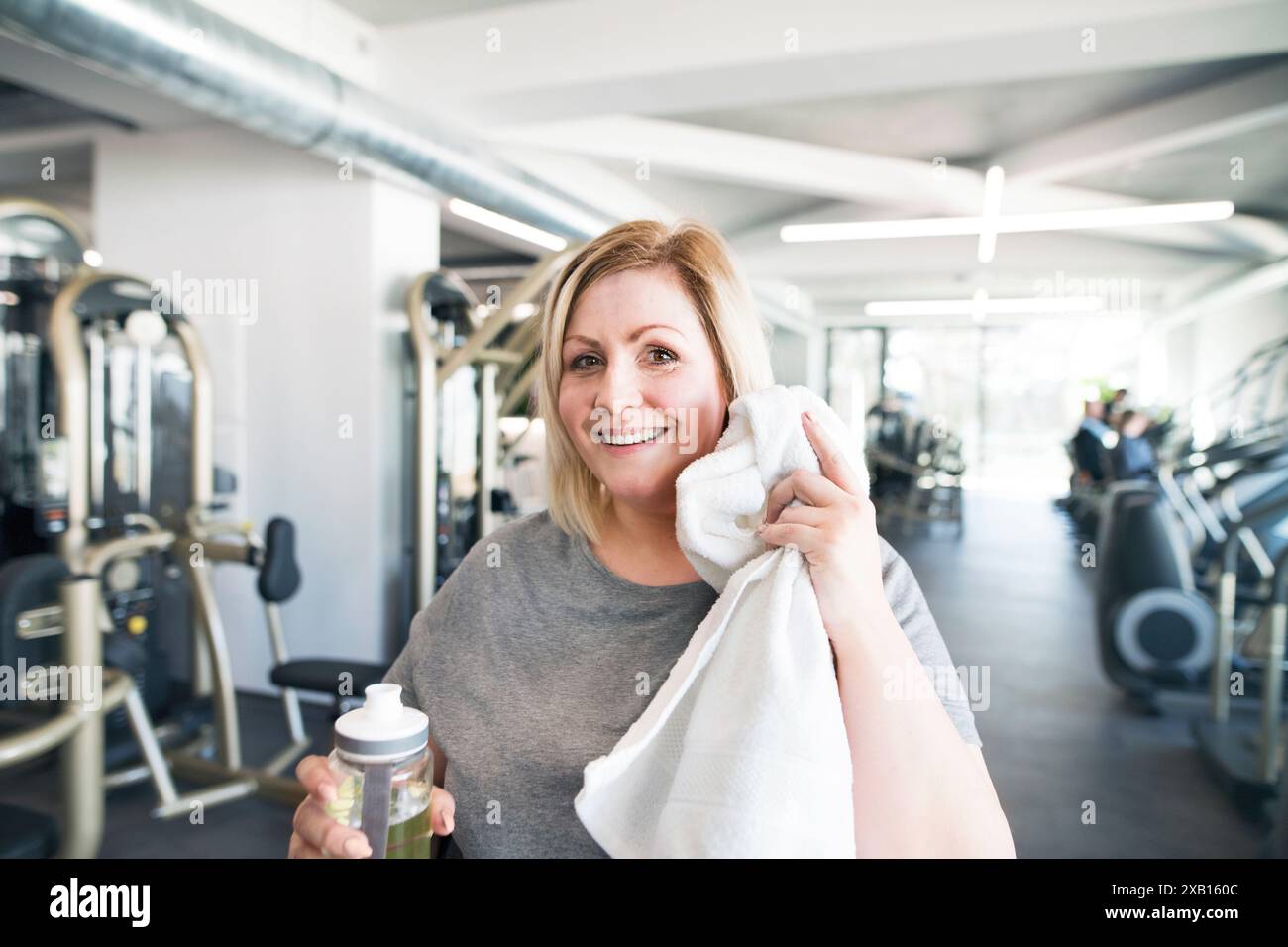 Fat sweaty woman fitness hi-res stock photography and images - Alamy
