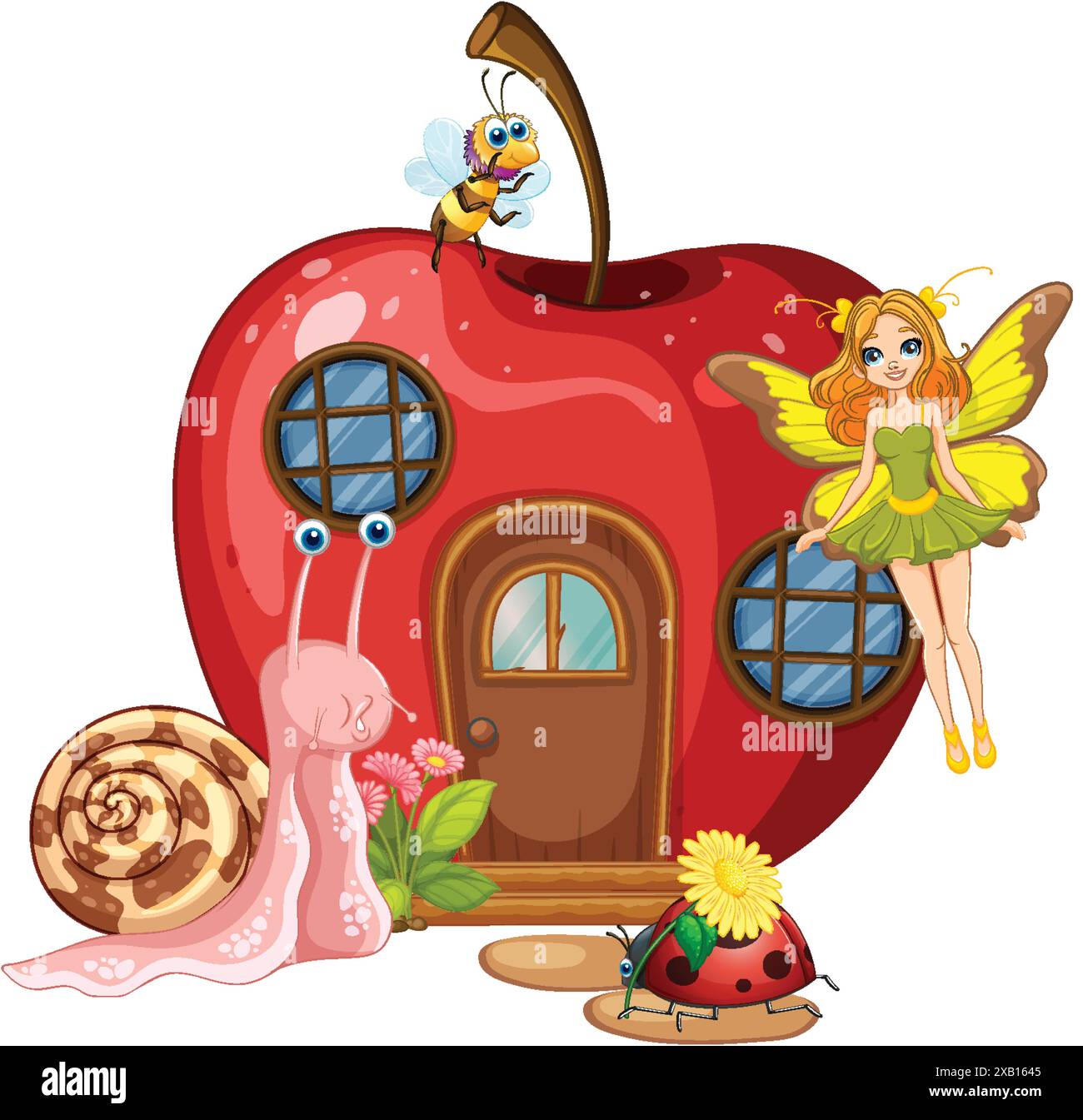 Apple snail Stock Vector Images - Alamy