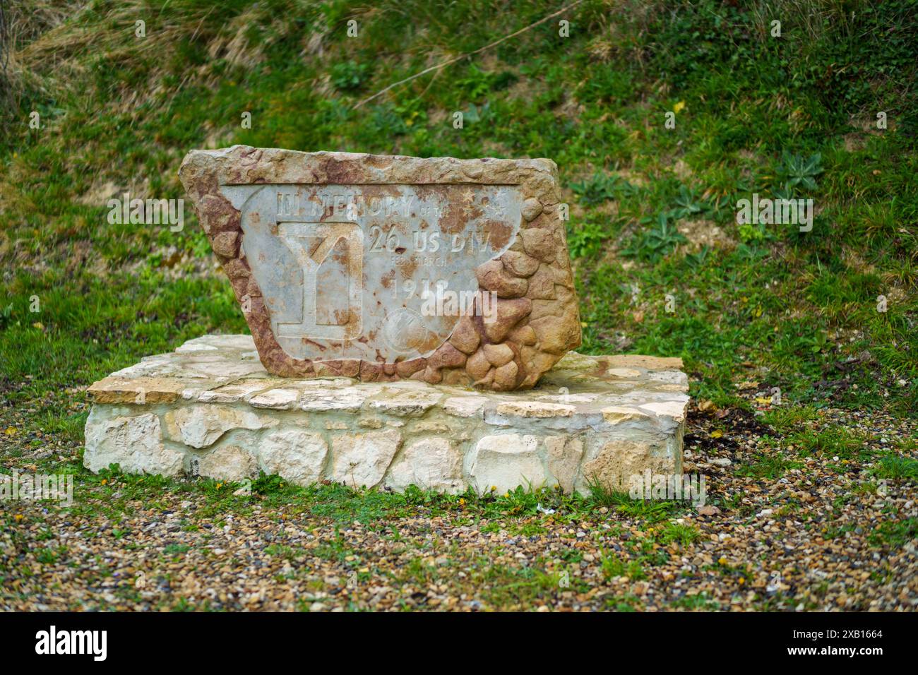 War memorial for the 26 U.S division Stock Photo - Alamy
