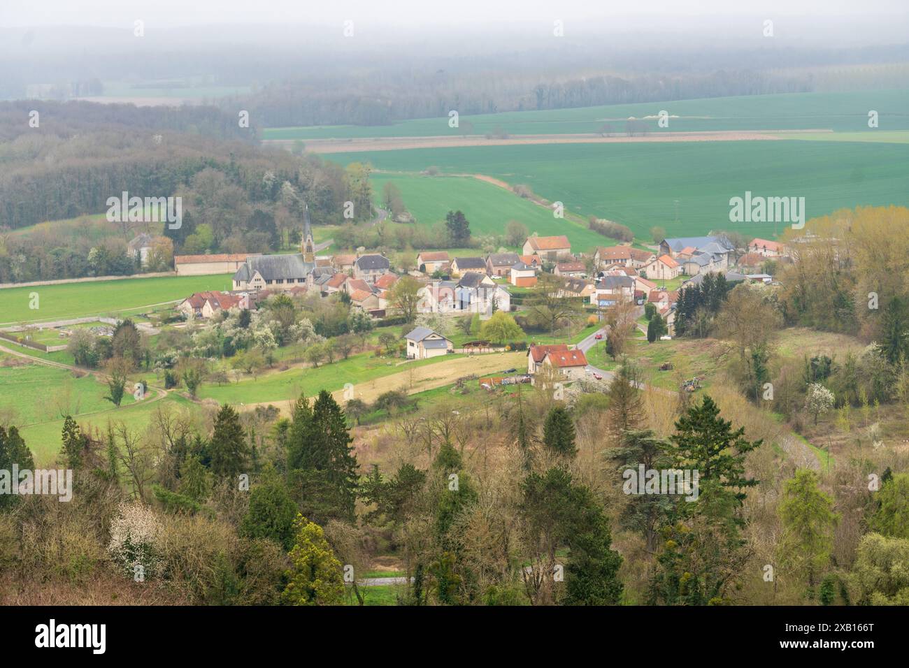 View from the observation tower over the California plateau Stock Photo ...