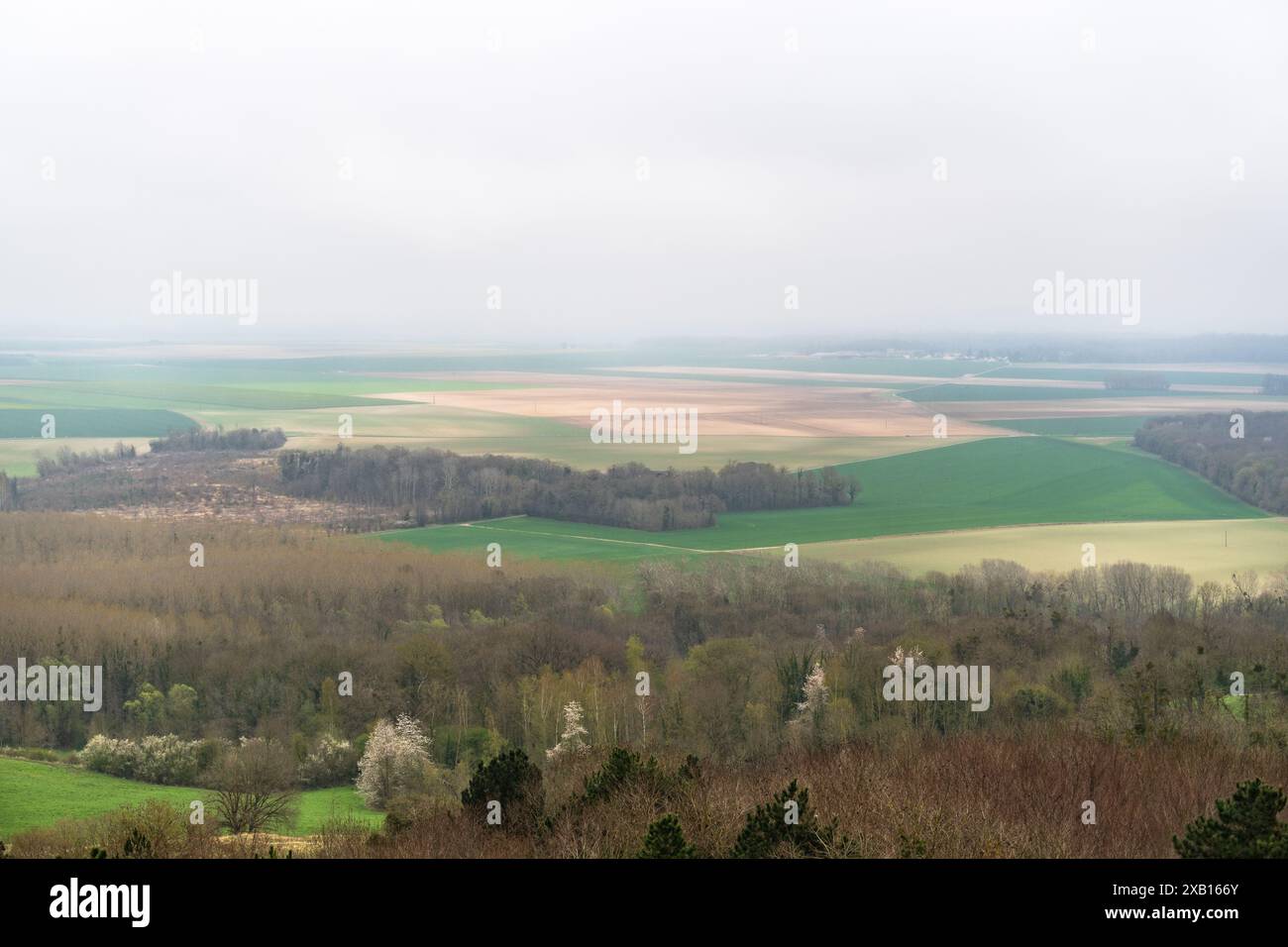 View from the observation tower over the California plateau Stock Photo ...