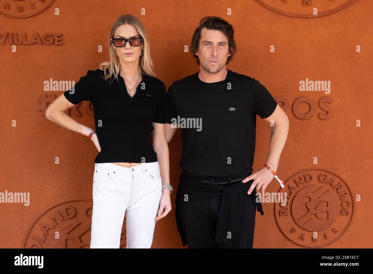 Emma Reynaud and Hugo Selignac attend the Men Final of Roland Garros at ...
