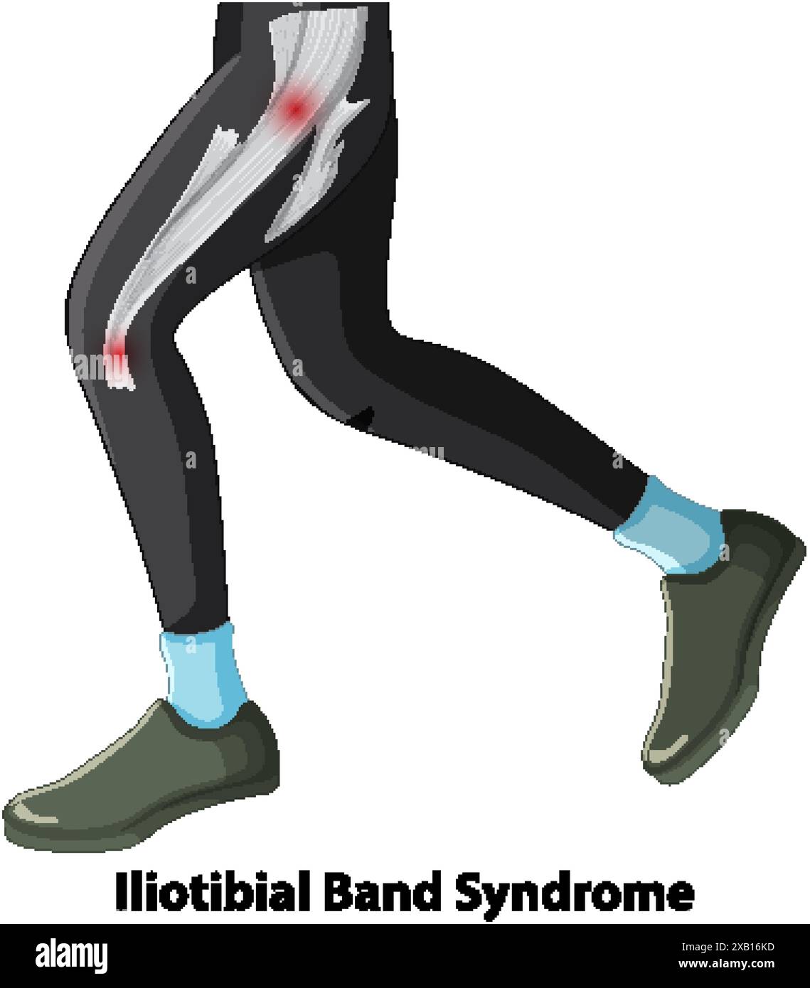 Fitness knee pain anatomy Cut Out Stock Images & Pictures - Alamy