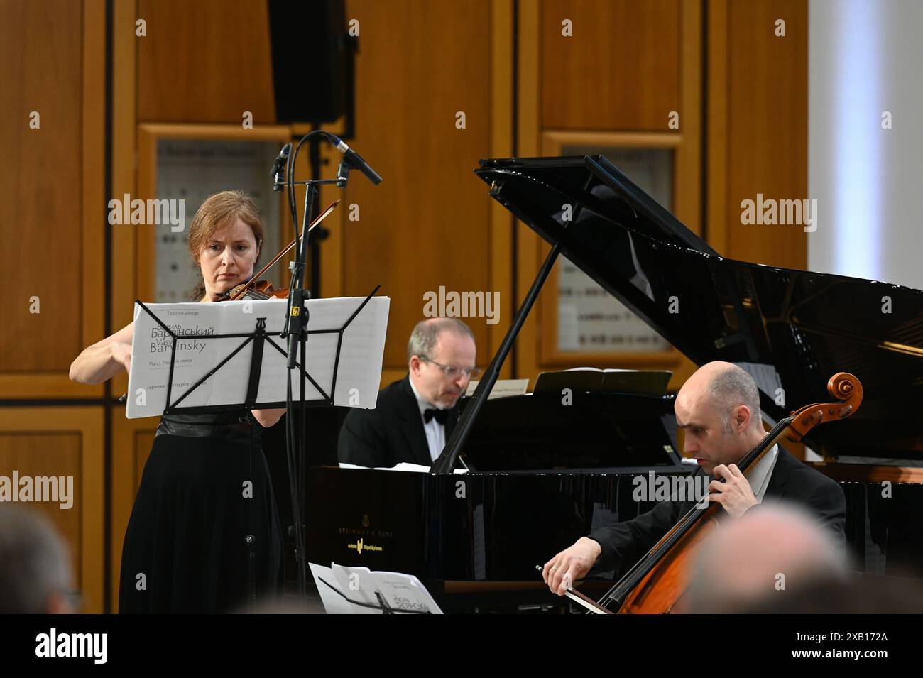 Cologne, Germany. 09th June, 2024. The classical trio under the ...