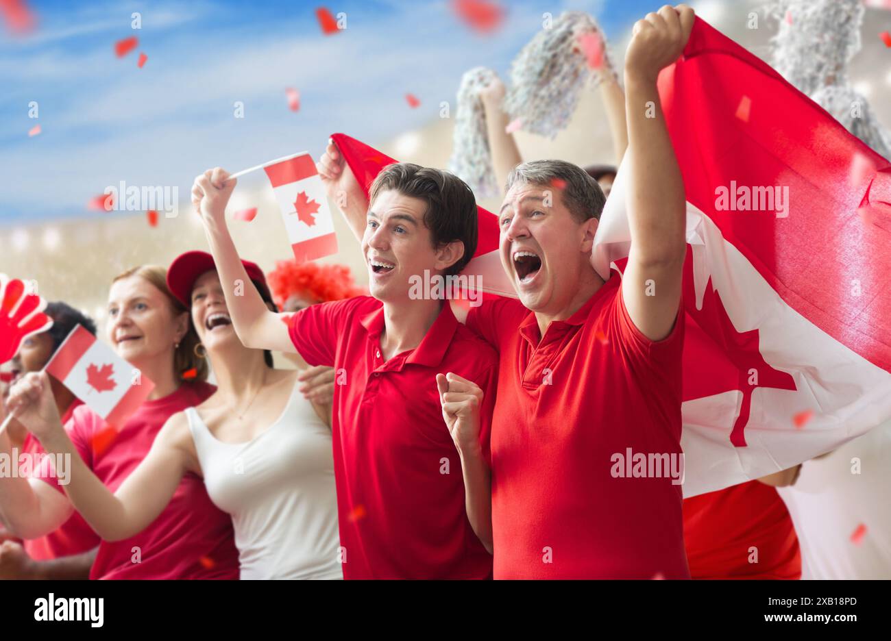 Canadian hockey fans child hi-res stock photography and images - Alamy