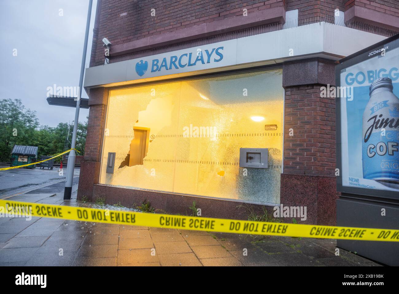 Stockport, UK. 10 JUN, 2024. Direct action group target Stockport ...
