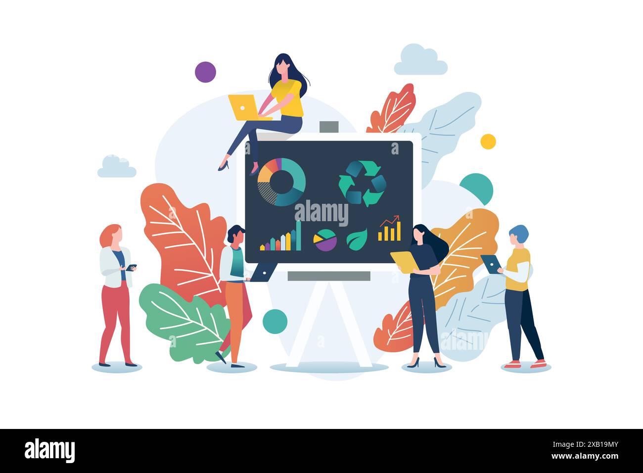 Organization chart background Stock Vector Images - Alamy