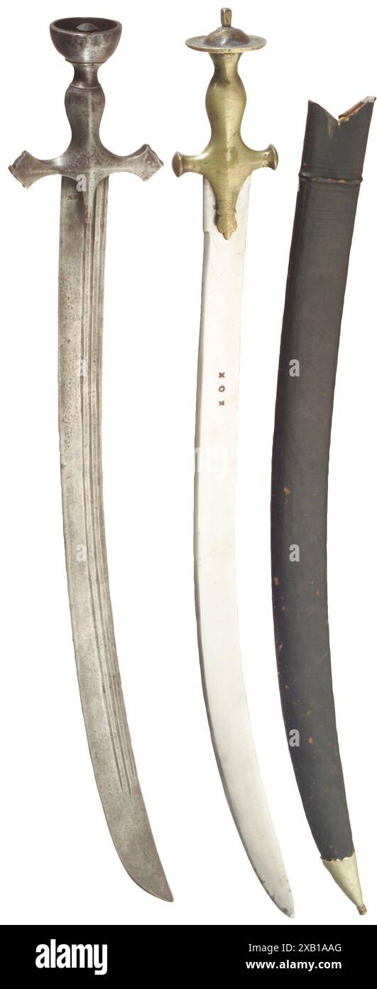 weapons, swords, Asian, talwar, 19th century, PROPERTY-RELEASED Stock ...