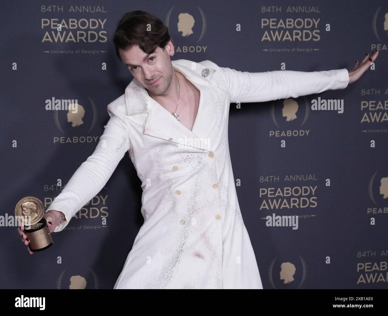 Los Angeles, USA. 09th June, 2024. Teddy Dief pose in the press room at the 84th Annual Peabody ...
