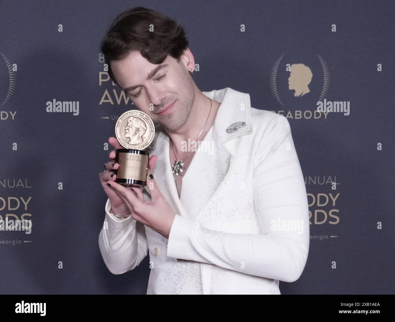 Los Angeles, USA. 09th June, 2024. Teddy Dief pose in the press room at the 84th Annual Peabody ...