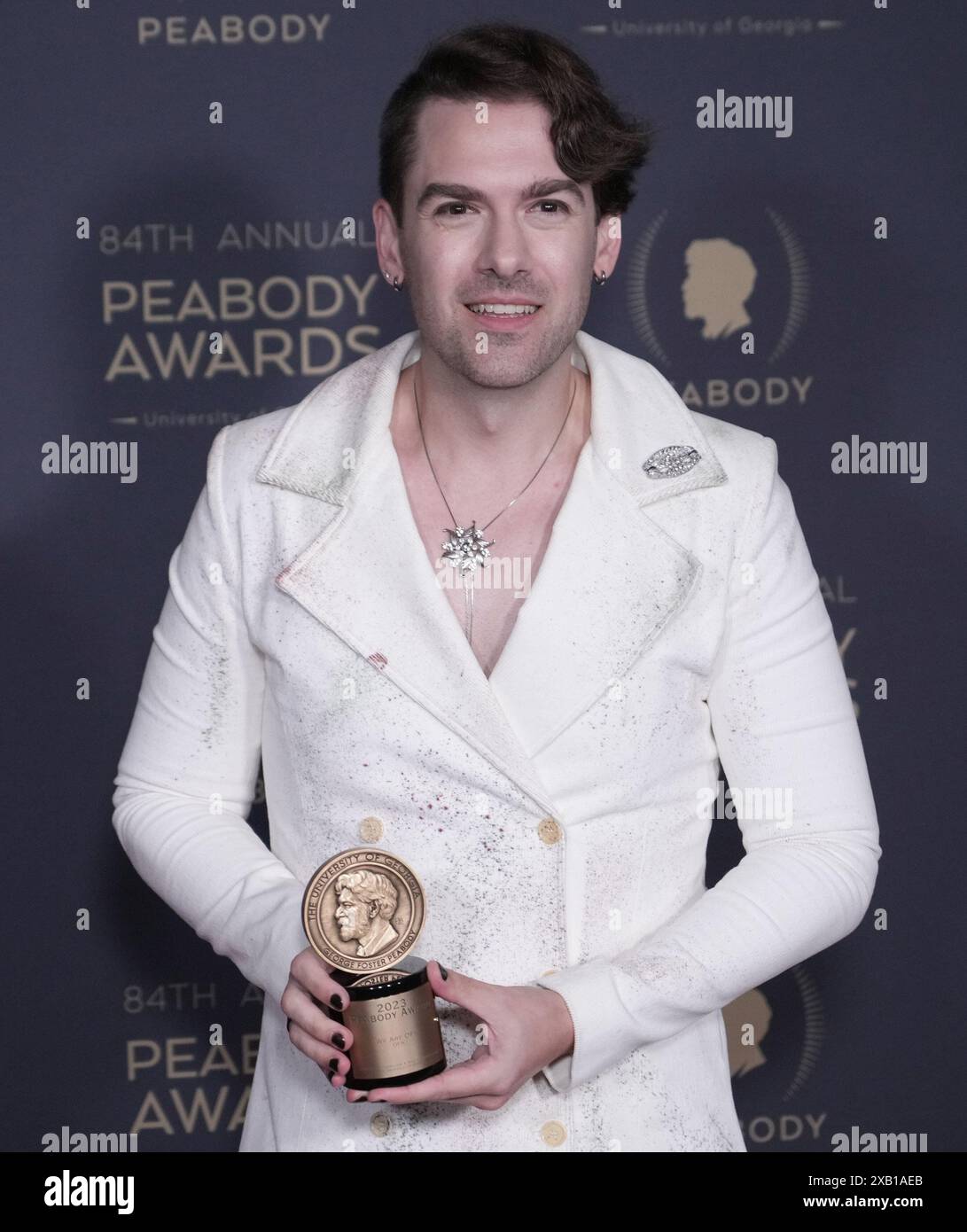 Los Angeles, USA. 09th June, 2024. Teddy Dief pose in the press room at the 84th Annual Peabody ...
