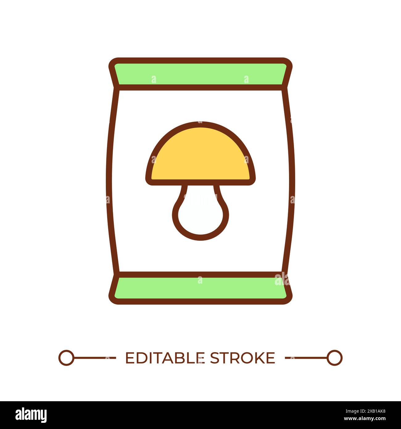 Dried mushrooms RGB color icon Stock Vector Image & Art - Alamy