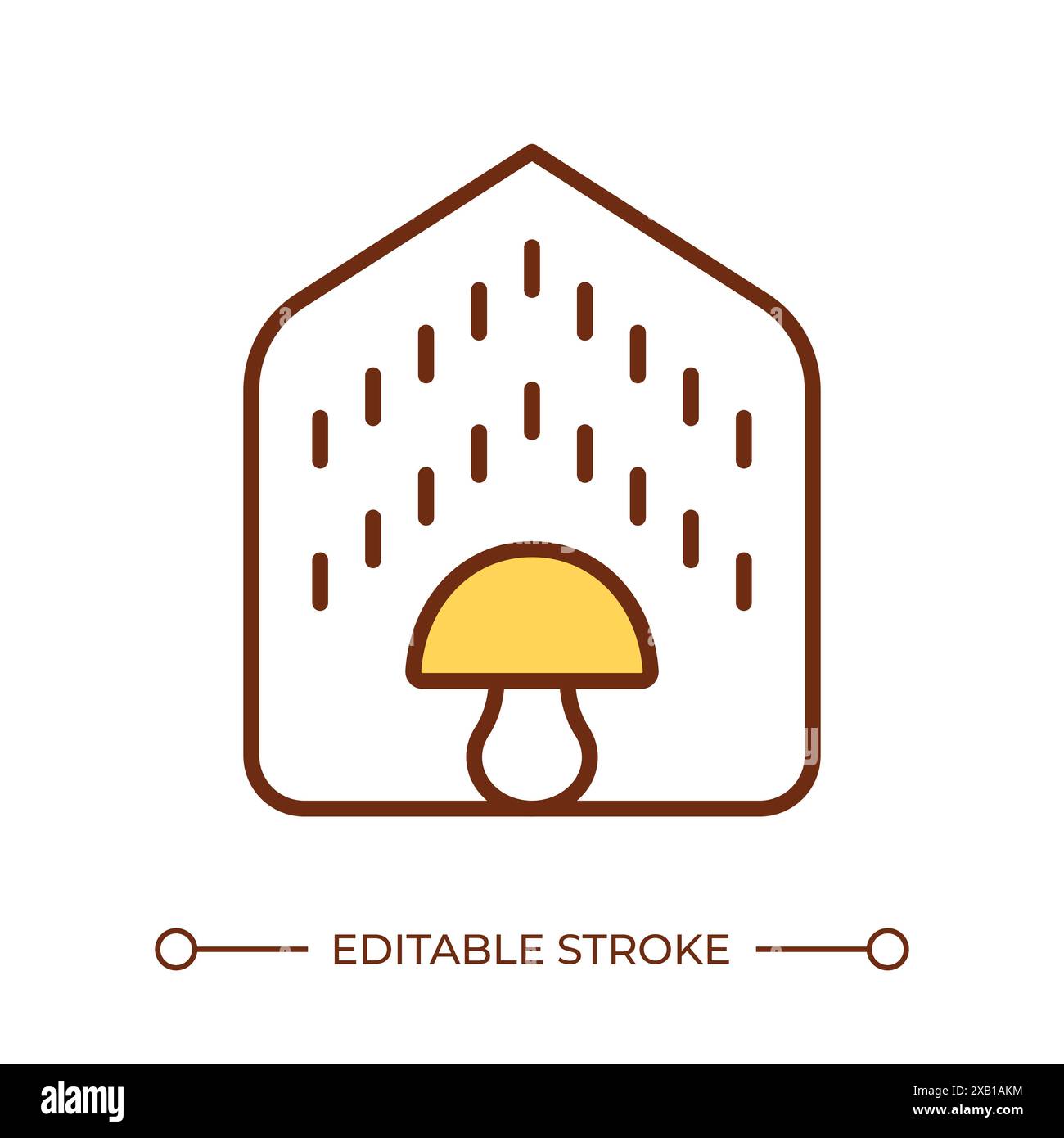 Growing mushrooms indoors RGB color icon Stock Vector Image & Art - Alamy